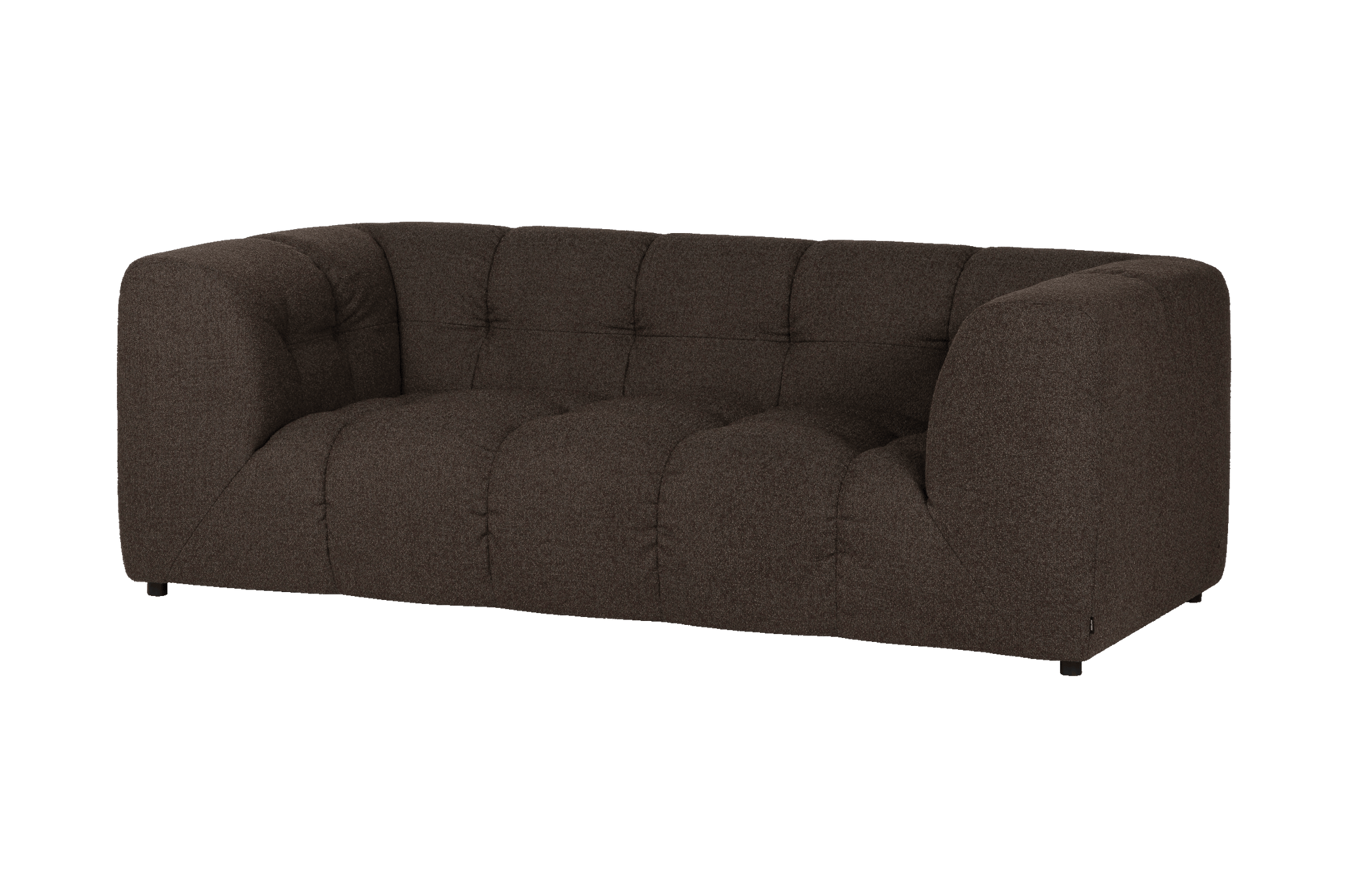 Bolbi Sofa - brown - cool bouclé 2-seater living room sofa - noo.ma