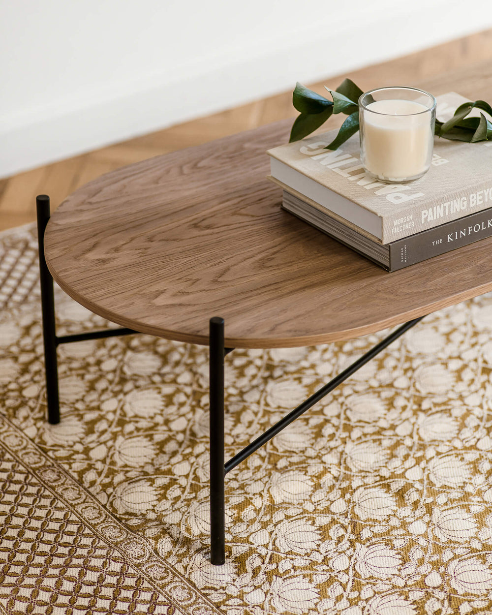Toglan Coffee Table - oval, walnut coffee table for the sofa - noo.ma