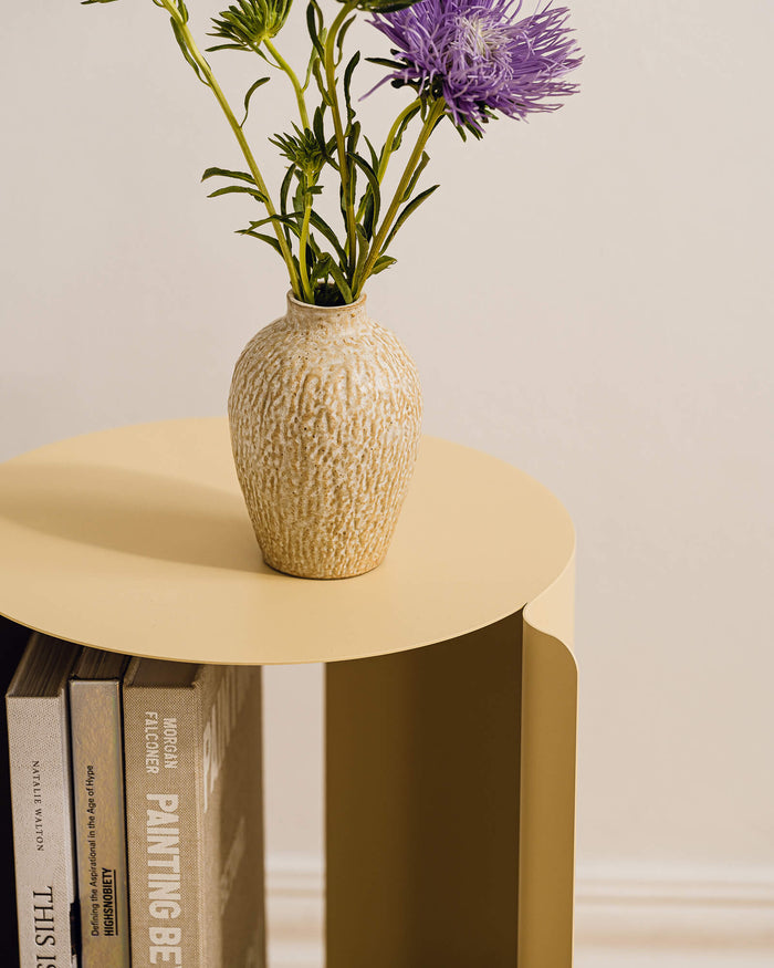 Wa Side Table - red - modern steel side table - noo.ma