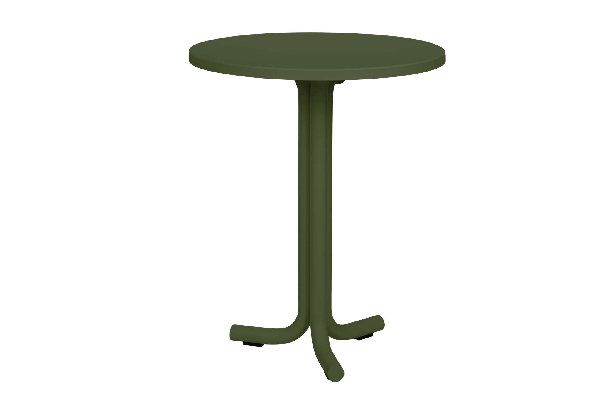 Nokk Café Table - green - tall round steel bistro table - noo.ma