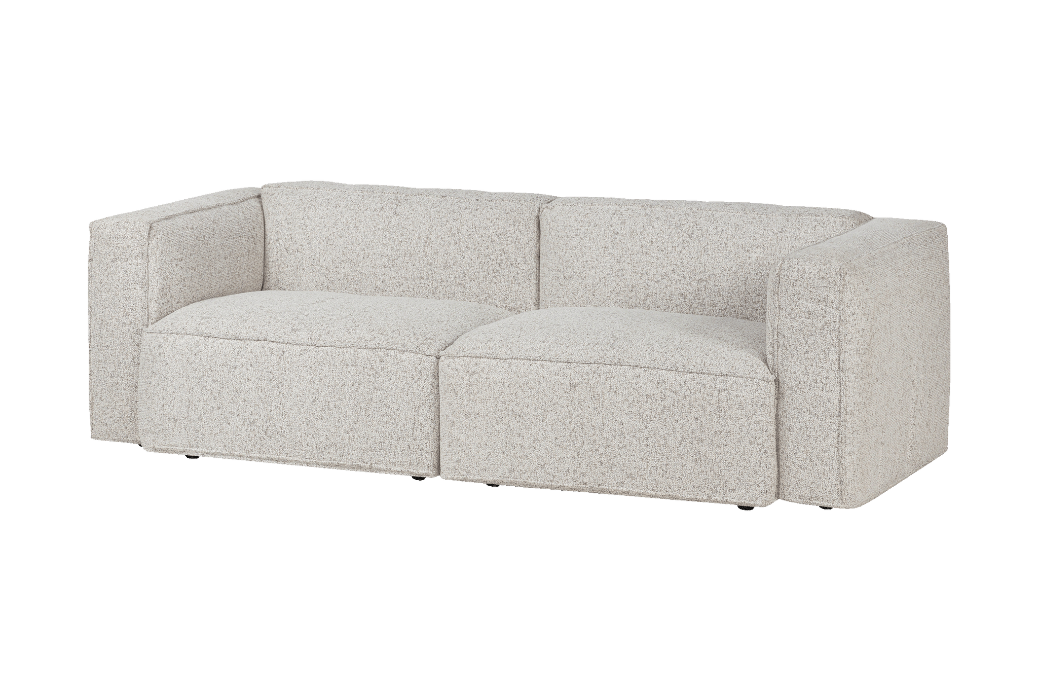 Lobi Sofa - grey melange - comfy, cozy living room sofa - noo.ma