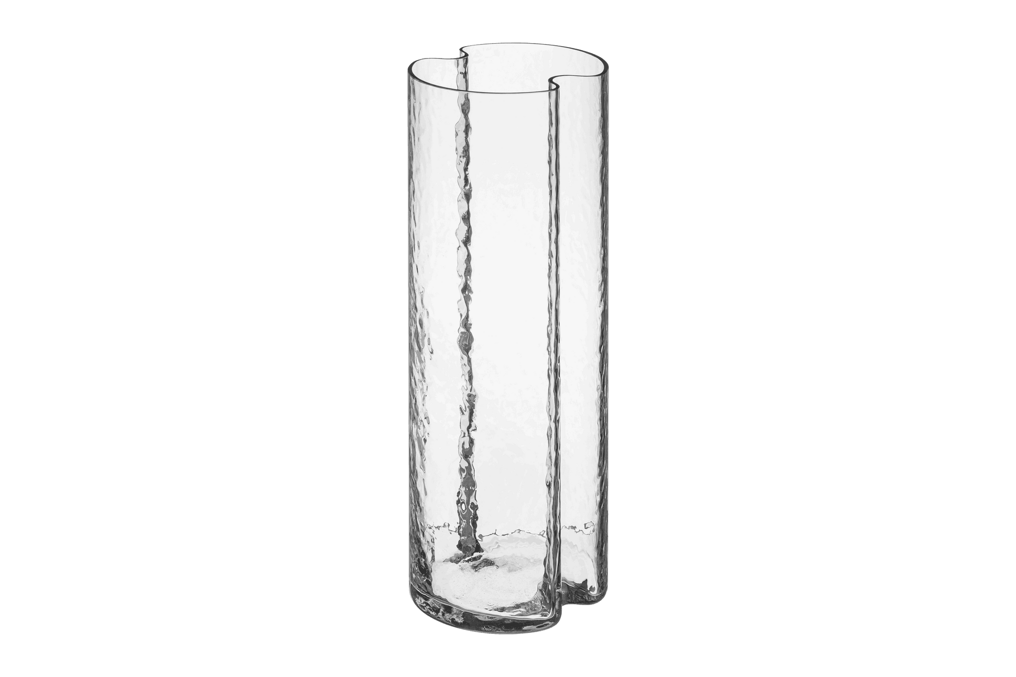 Tubu Vase - tall flower vase made from irregular glass - noo.ma