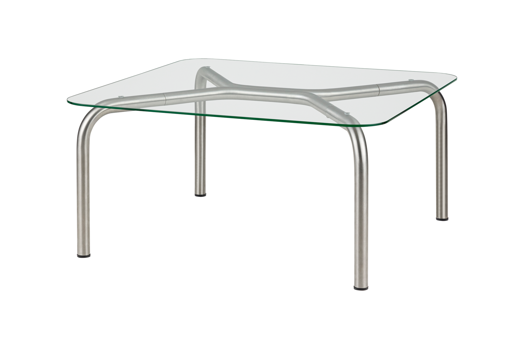 Uku Coffee Table - glass & steel elegant living room table - noo.ma