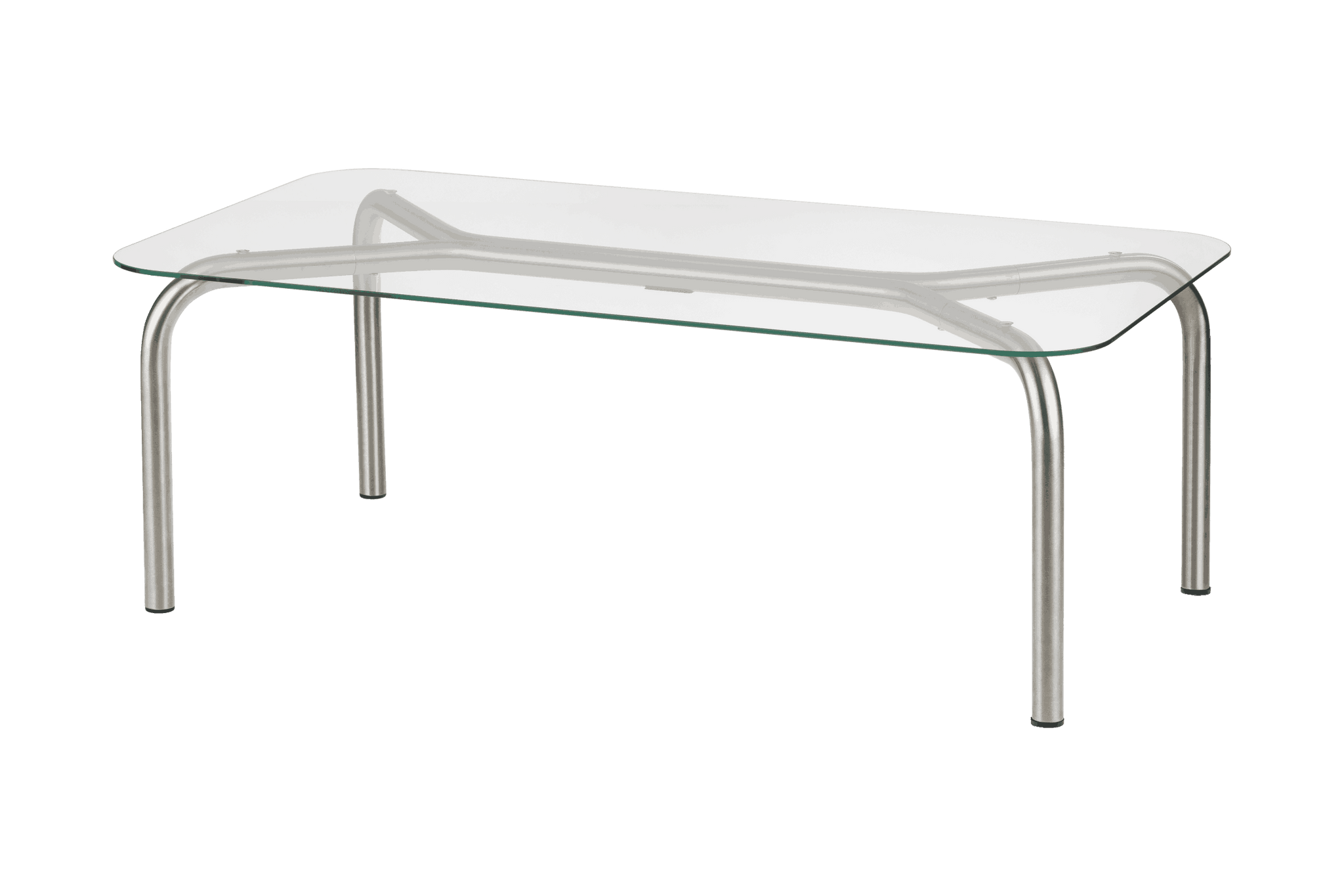 Uku Coffee Table - glass & steel living room sofa table - noo.ma