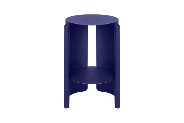 Wa Side Table - Blue - cool metal laptop table - noo.ma