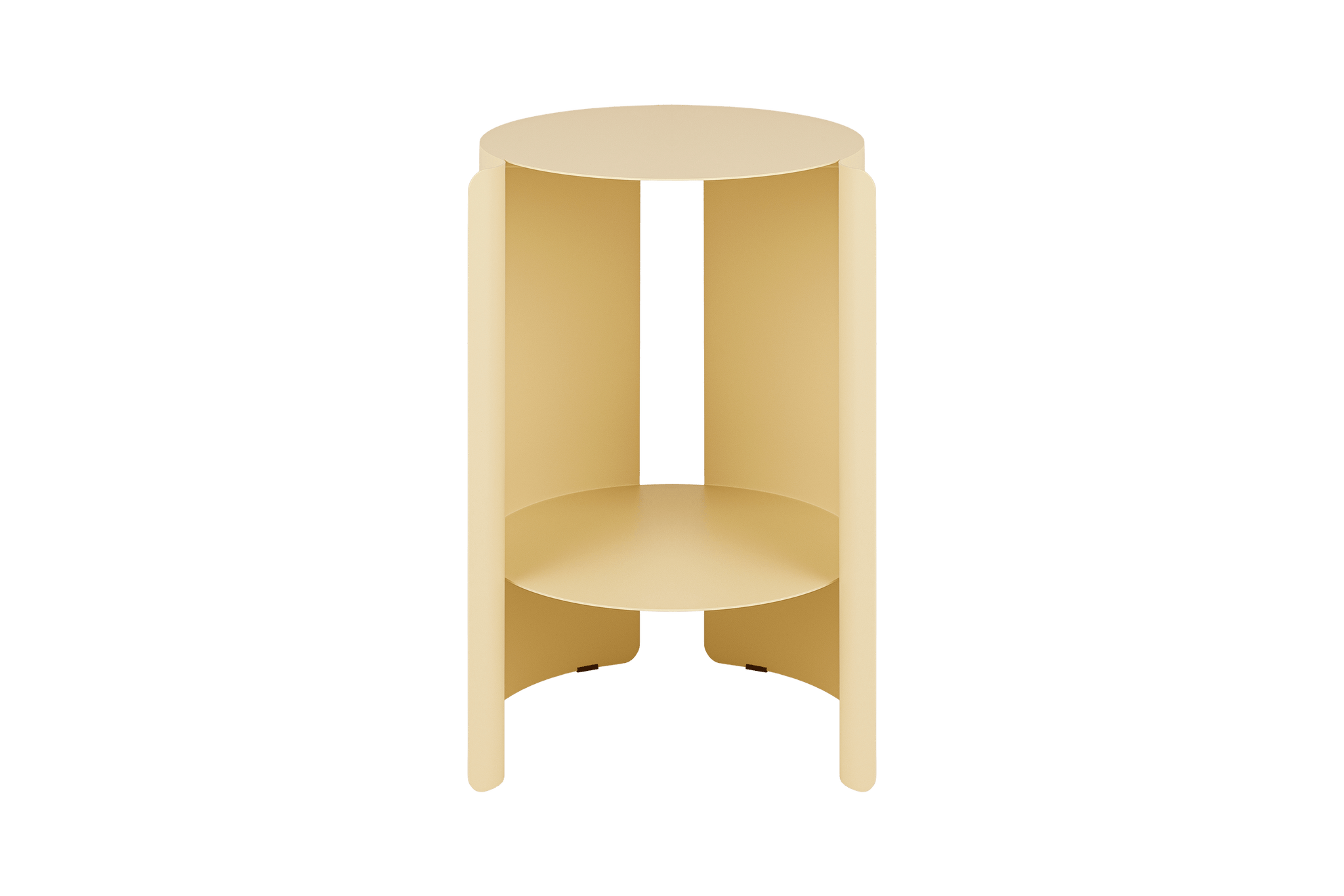 Wa Side Table - yellow - modern steel side/bedside table - noo.ma