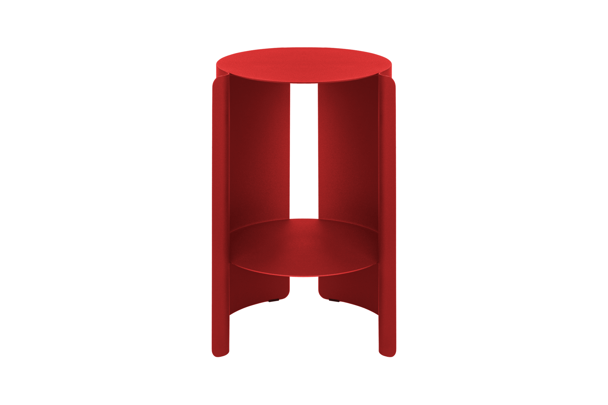 Wa Side Table - red - modern steel side table - noo.ma