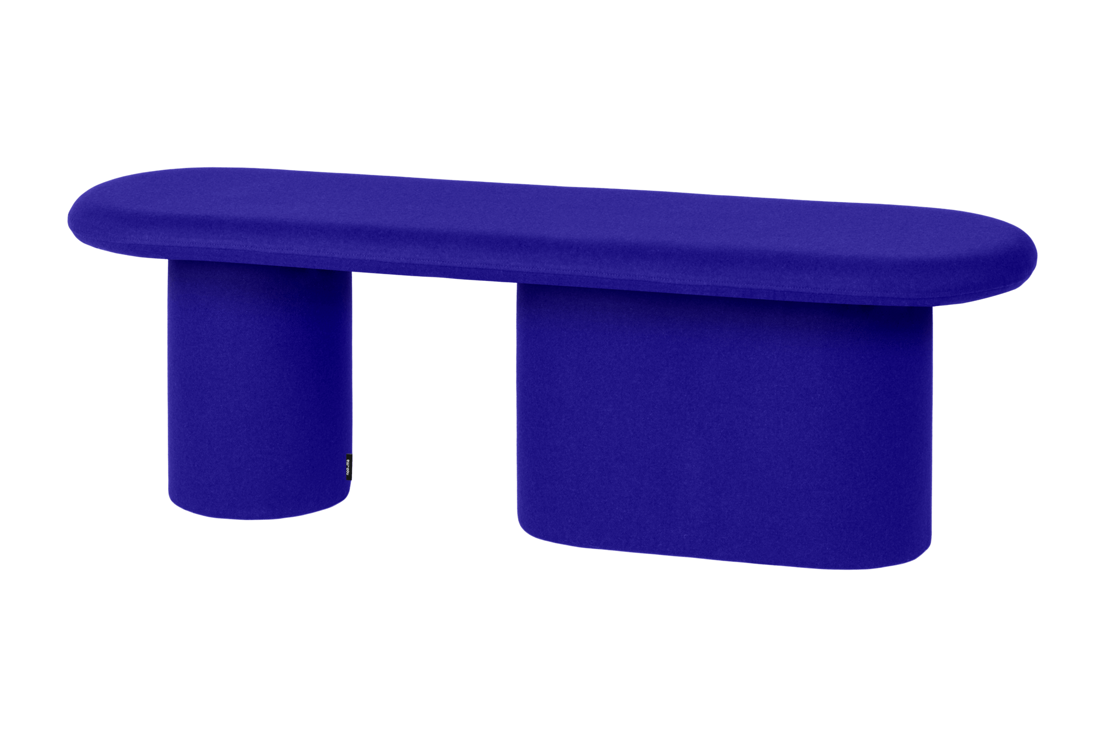 Rull Bench - blue upholstered bench for hallway - noo.ma