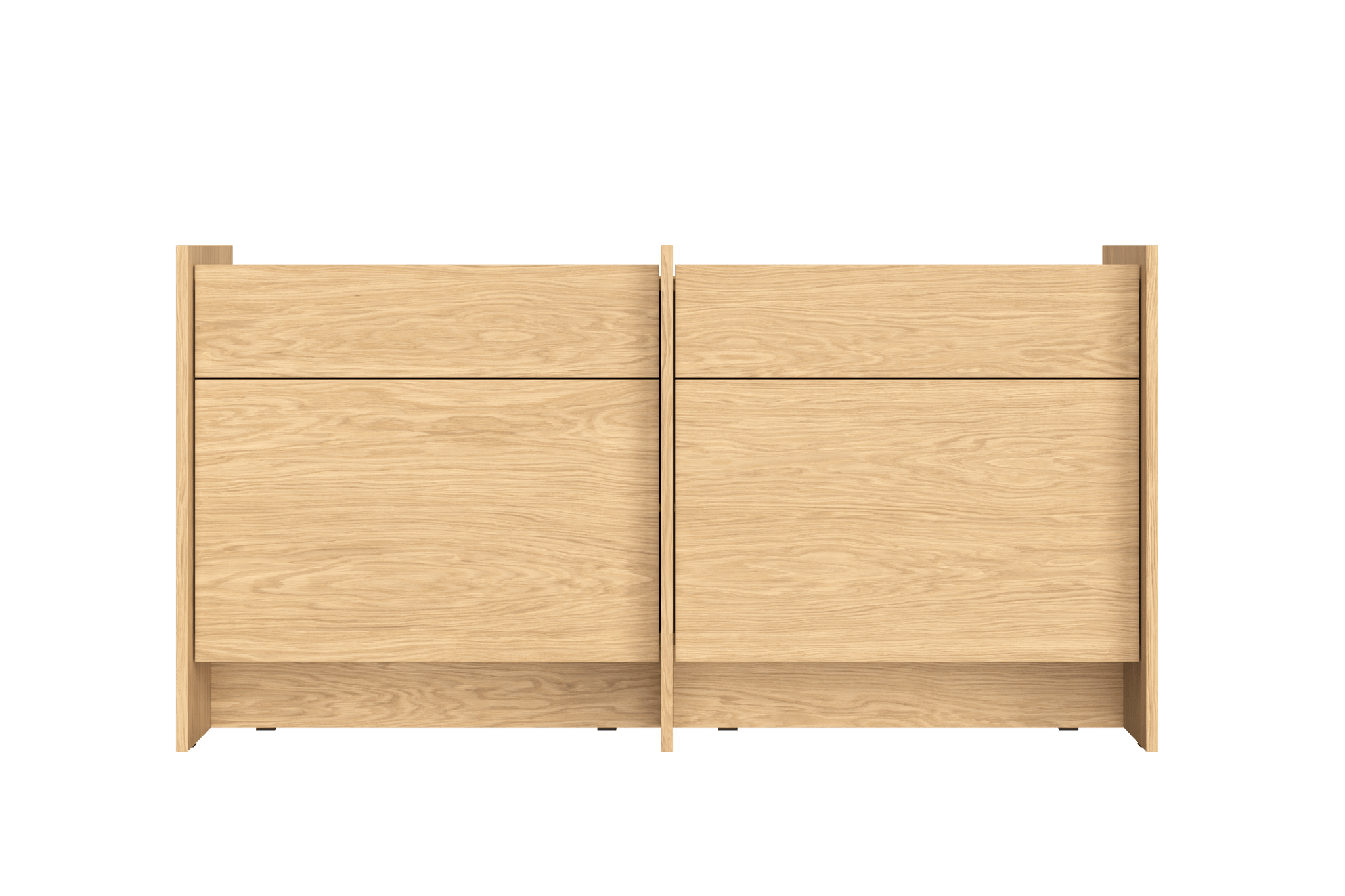 Hido Sideboard - Eiche - Schrank modern mit Schubladen - noo.ma