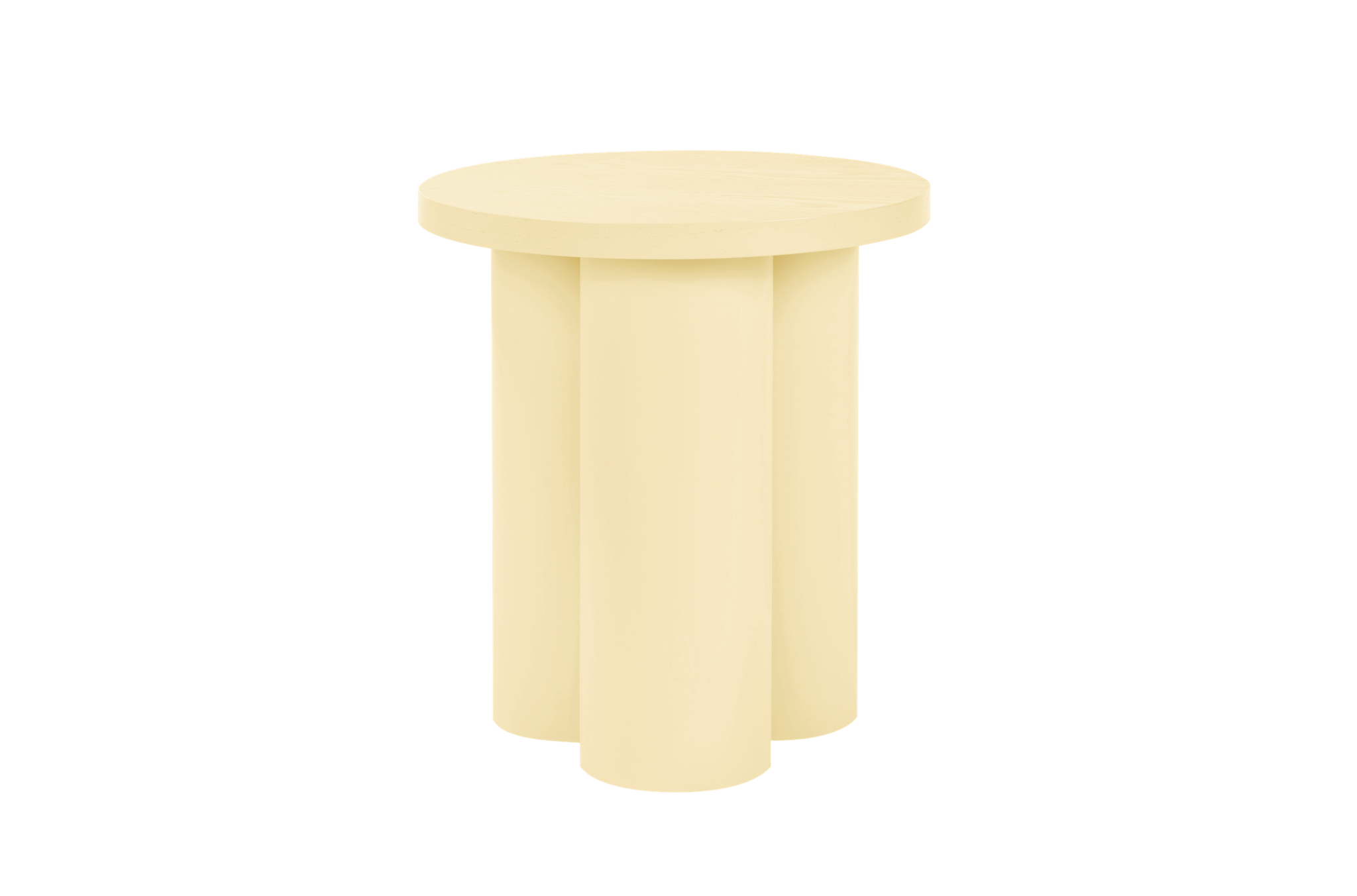 Tabouret Oly jaune - petite table d'appoint ronde pour Salon noo.ma